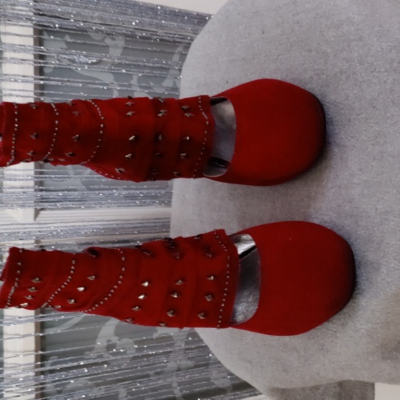 Midnight Velvet | Shoes | Beautiful Midnight Velvet Deep Red Size 72 ...